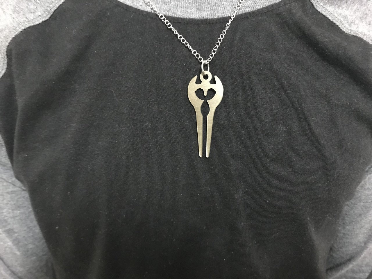 Handmade Steel Halo Energy Sword Necklace - Etsy