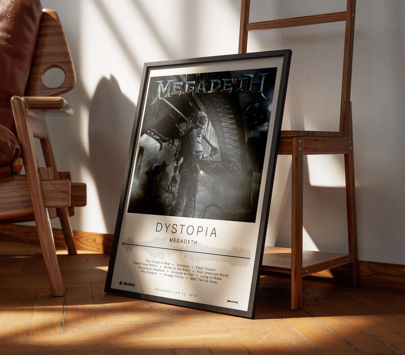 Megadeth Poster | Dystopia Poster | Album Poster Prints | Wall Decor ...