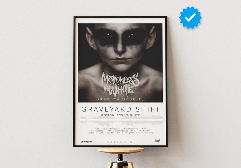 Motionless in White Poster | Graveyard Shift Poster | Album Poster ...