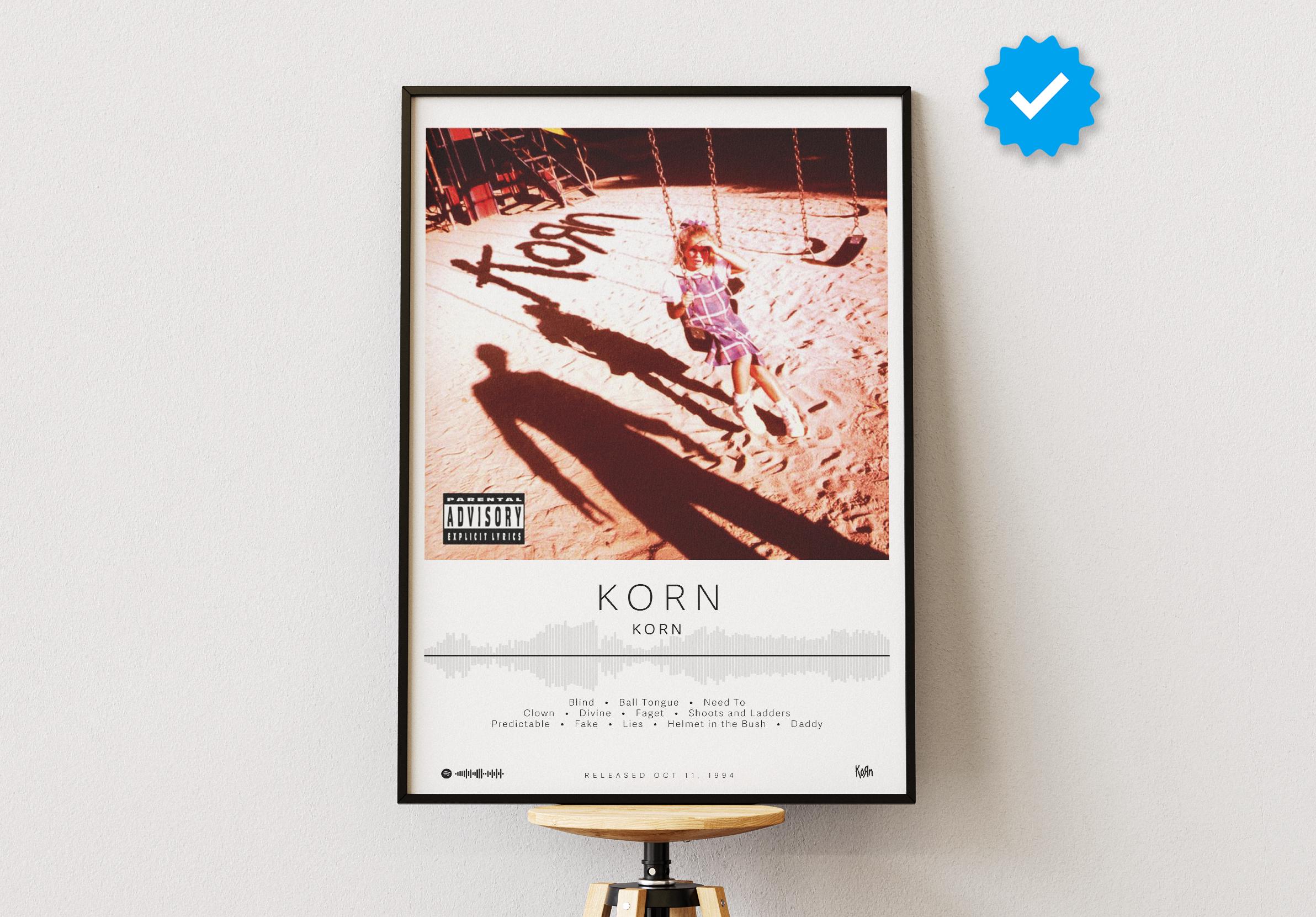 Korn Poster | Korn Print | Album Poster Prints | Wall Decor Posters ...