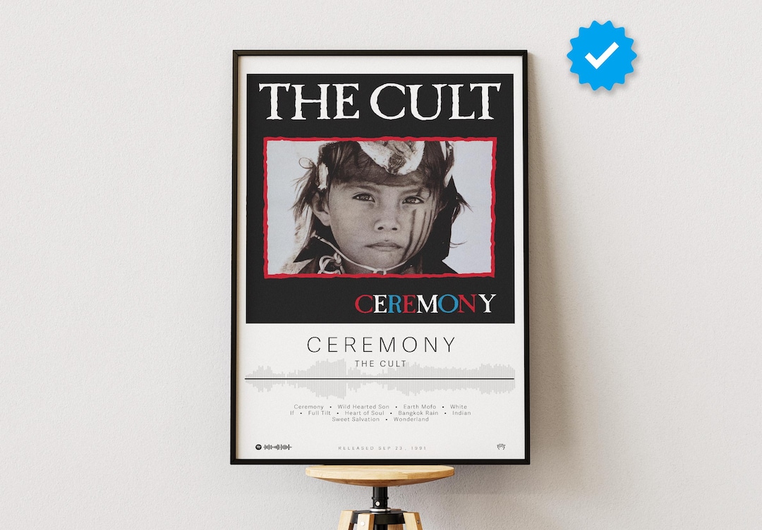 The Cult Poster | Ceremony Poster | Album Poster Prints | Wall Decor ...
