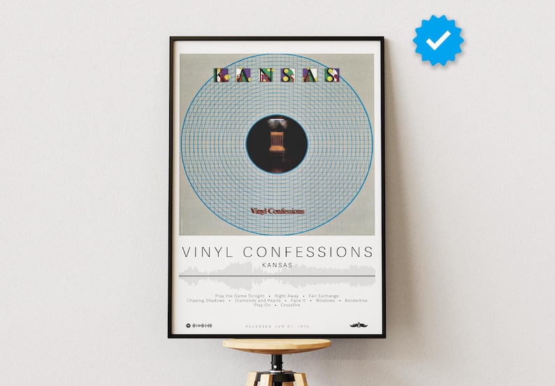 Kansas Poster | Vinyl Confessions Poster | Album Poster Prints | Wall ...