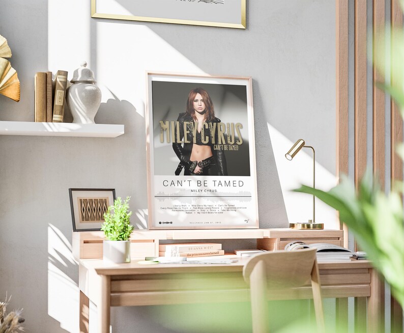 Miley Cyrus Poster | Can't Be Tamed Poster | Album Poster Prints | Wall ...