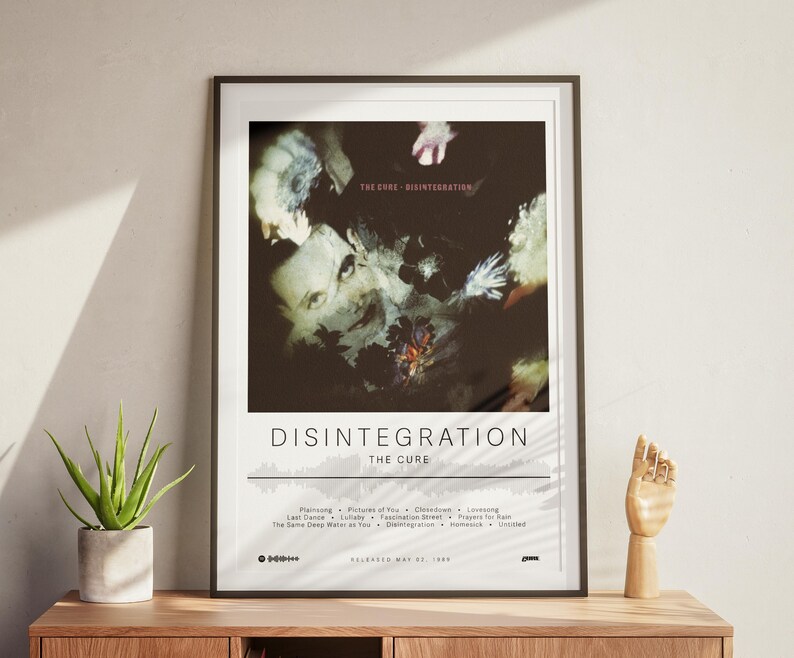 The Cure Poster | Disintegration Poster | Album Poster Prints | Wall ...