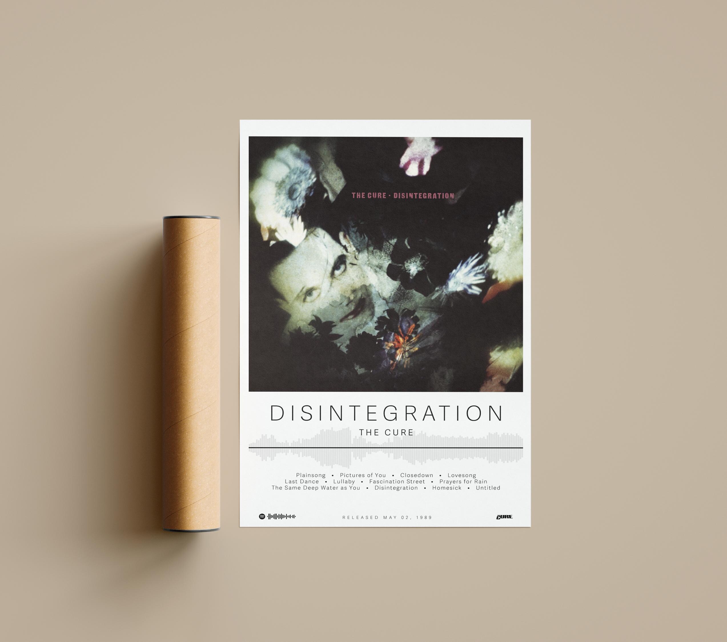 The Cure Poster | Disintegration Poster | Album Poster Prints | Wall ...