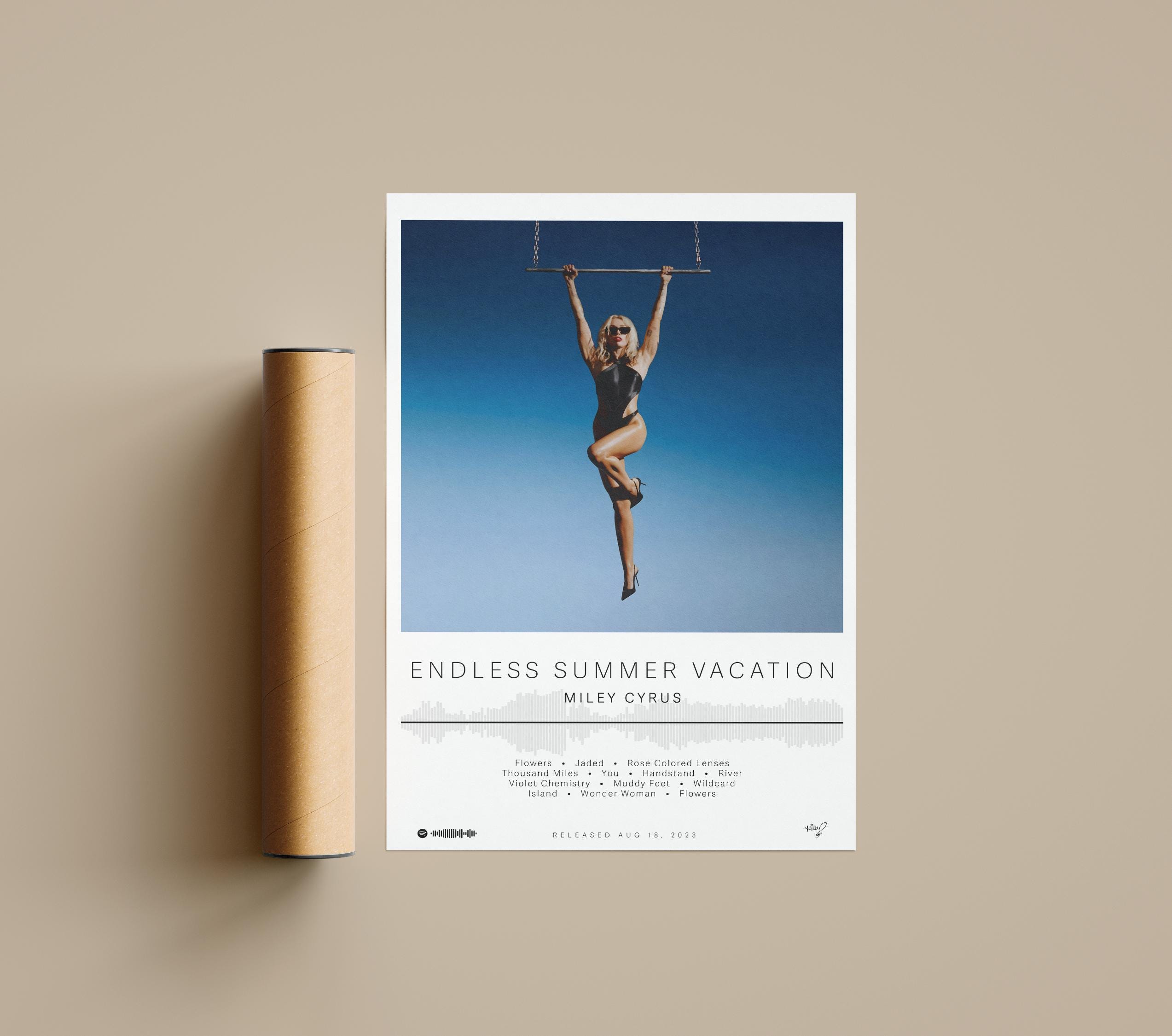 Miley Cyrus Poster | Endless Summer Vacation Poster | Album Poster ...