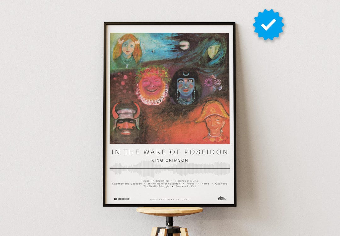 King Crimson Poster | in the Wake of Poseidon Poster | Album Poster ...