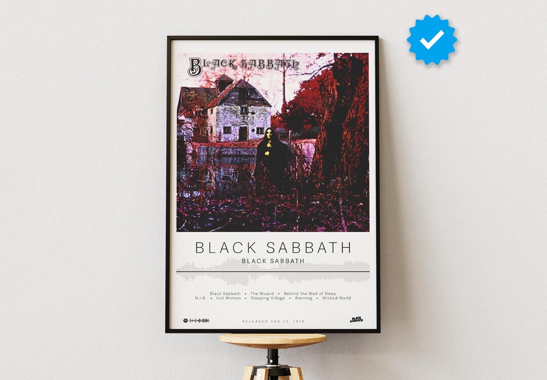 Black Sabbath Poster | Black Sabbath Print | Album Poster Prints | Wall Decor Posters | Album ...