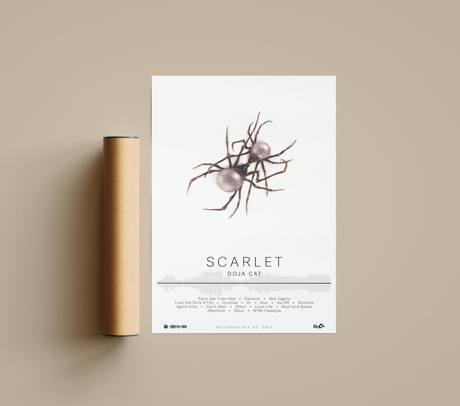 Doja Cat Poster | Scarlet Poster | Album Poster Prints | Wall Decor ...