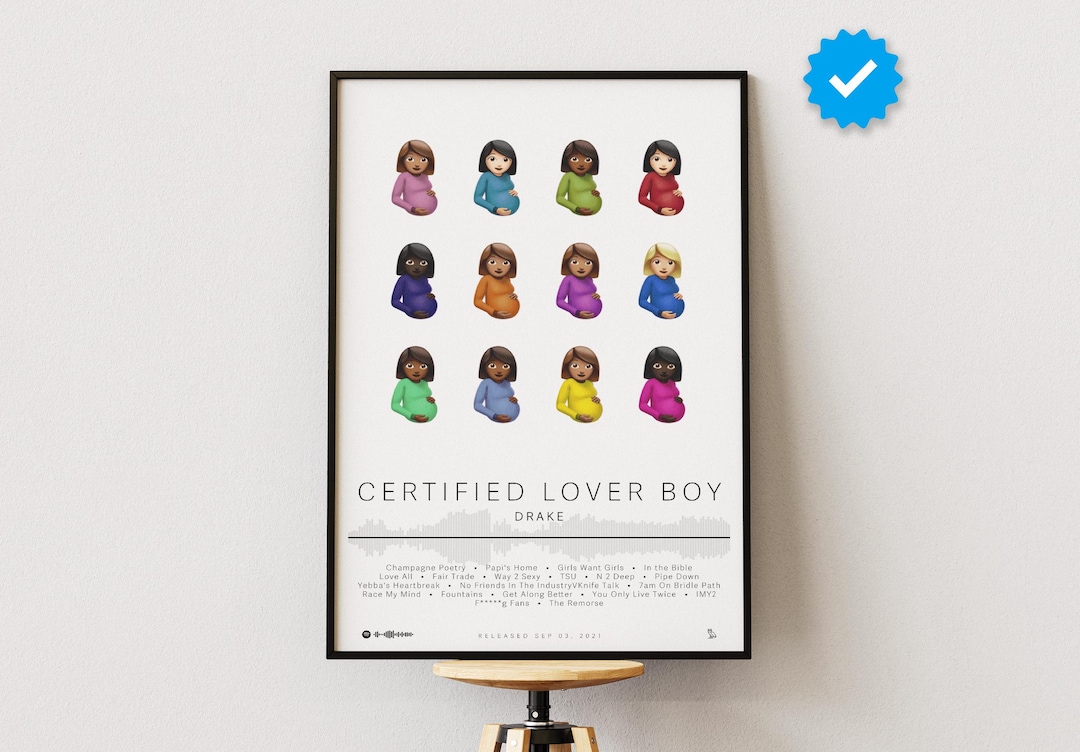 Drake Poster | Certified Lover Boy Poster | Album Poster Prints | Wall ...