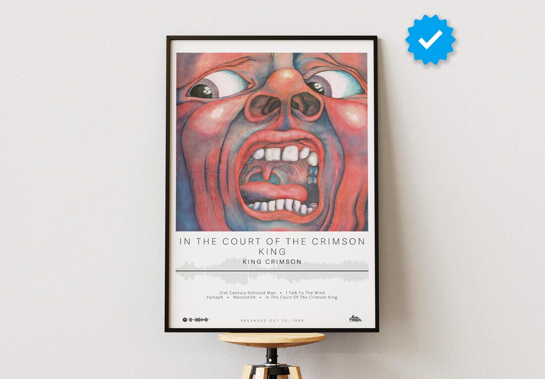 King Crimson Poster | in the Court of the Crimson King Poster | Album ...