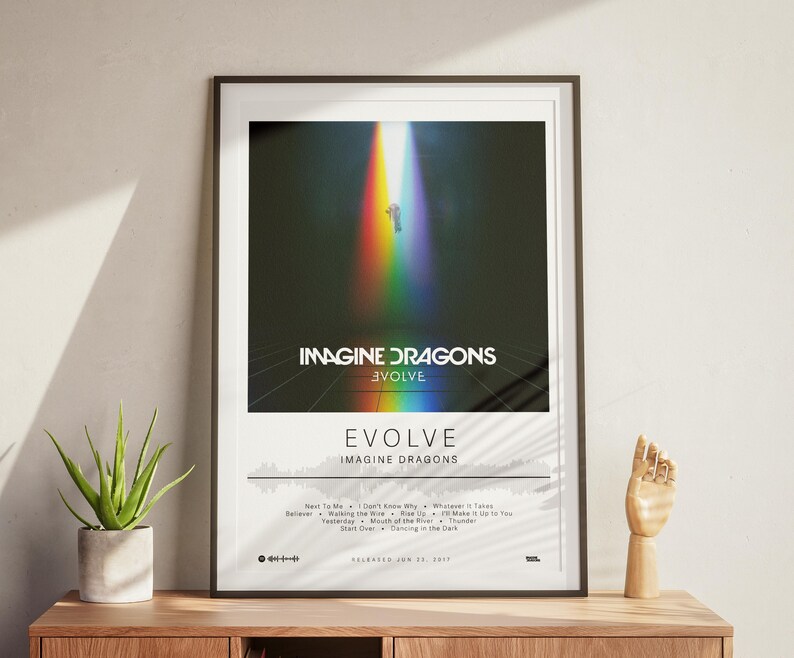 Imagine Dragons Poster | Evolve Poster | Album Poster Prints | Wall Decor Posters | Album Cover ...