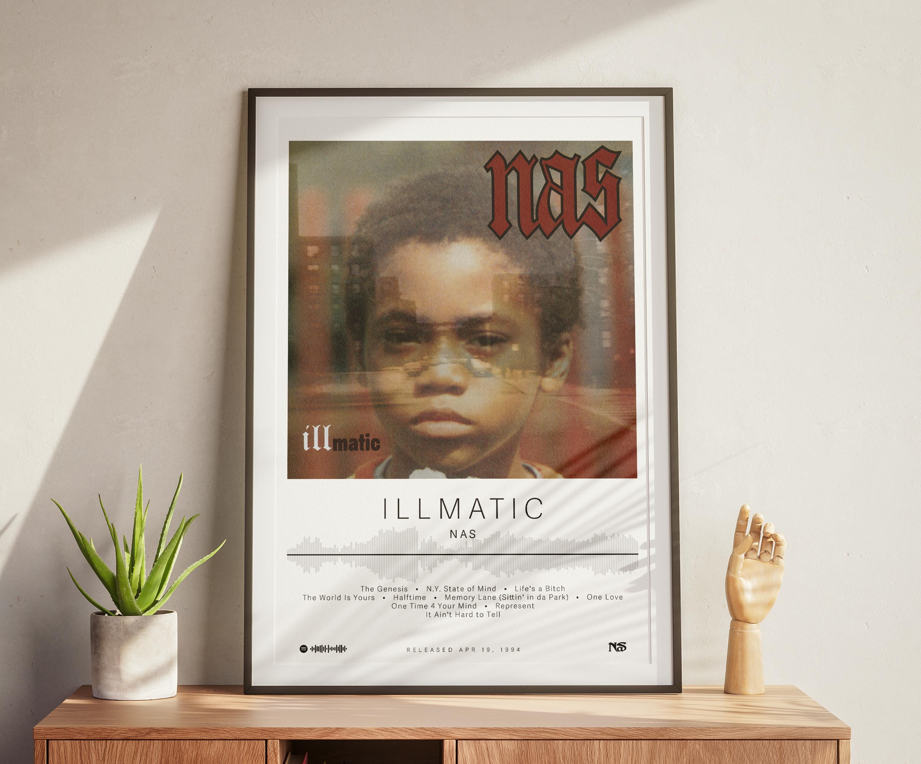 Nas Poster | Illmatic Poster | Album Poster Prints | Wall Decor Posters ...