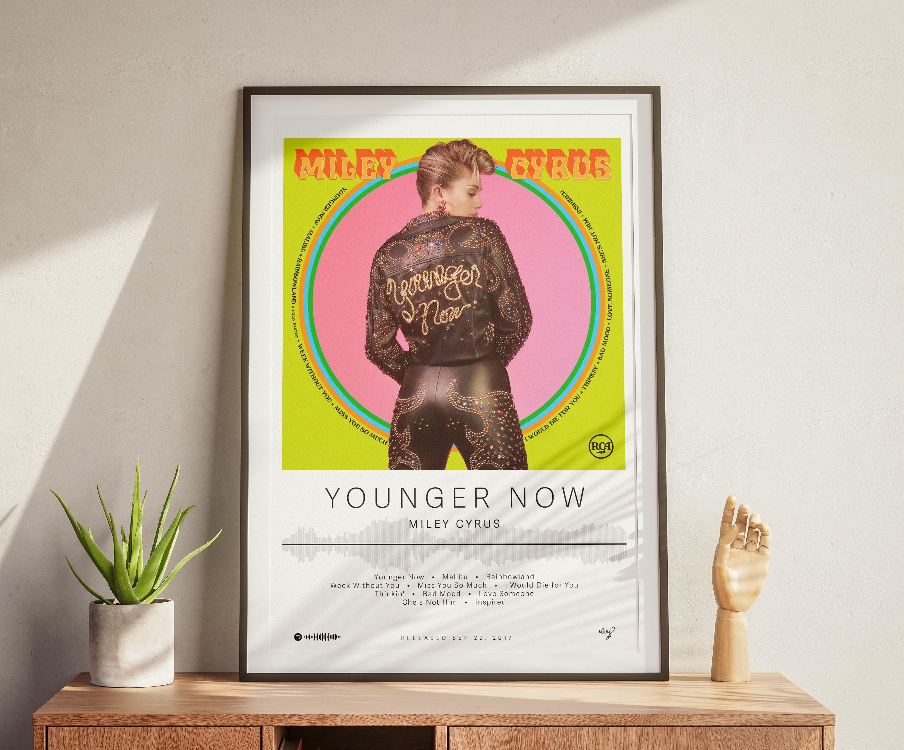 Miley Cyrus Poster | Younger Now Poster | Album Poster Prints | Wall ...
