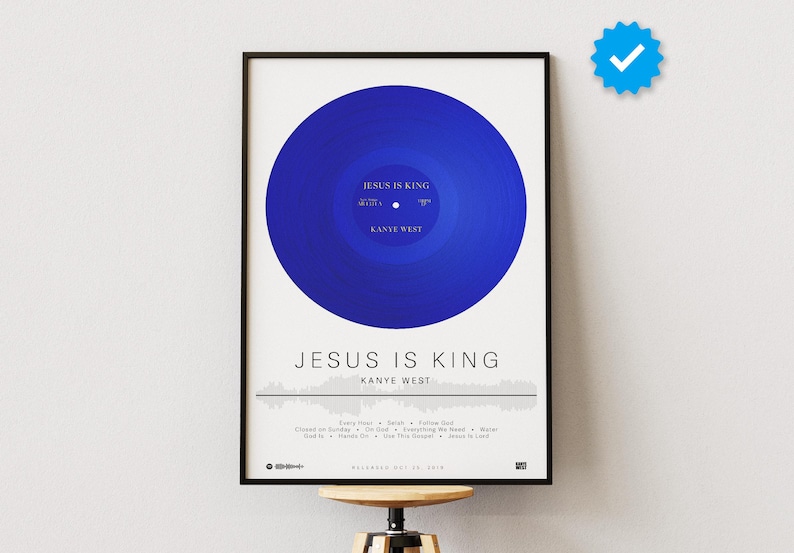 Kanye West Poster | Jesus is King Poster | Album Poster Prints | Wall ...
