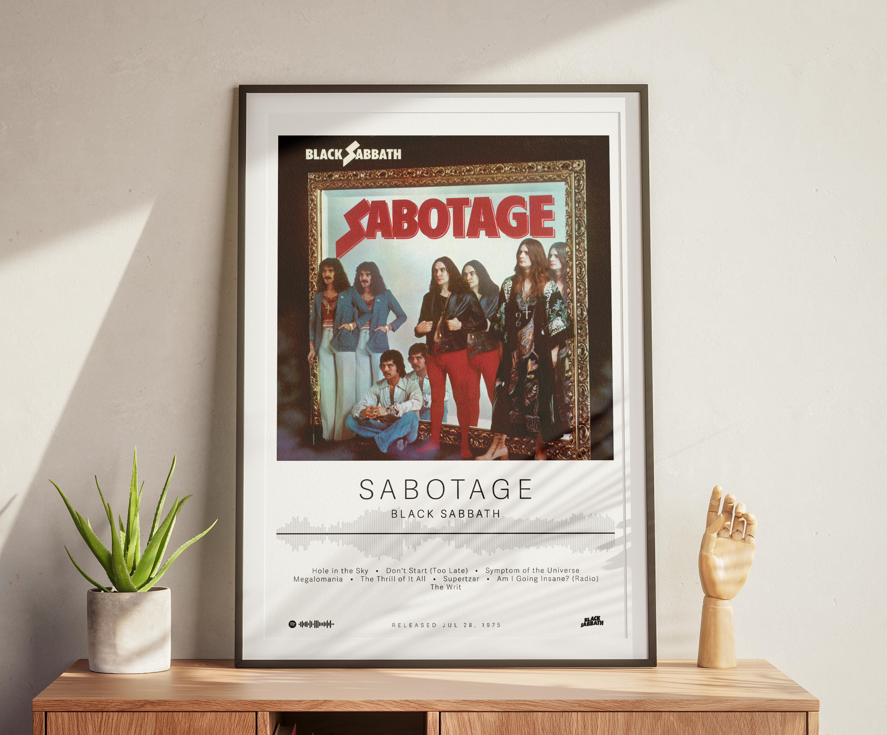 Black Sabbath Poster | Sabotage Poster | Album Poster Prints | Wall ...