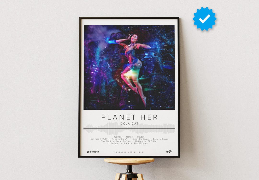 Doja Cat Poster | Planet Her Poster | Album Poster Prints | Wall Decor Posters | Album Cover ...
