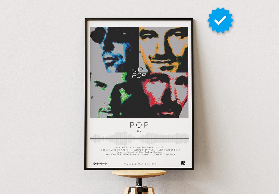 U2 Poster | Pop Poster | Album Poster Prints | Wall Decor Posters ...
