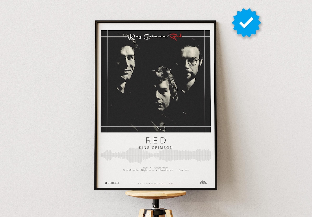 King Crimson Poster | Red Poster | Album Poster Prints | Wall Decor ...