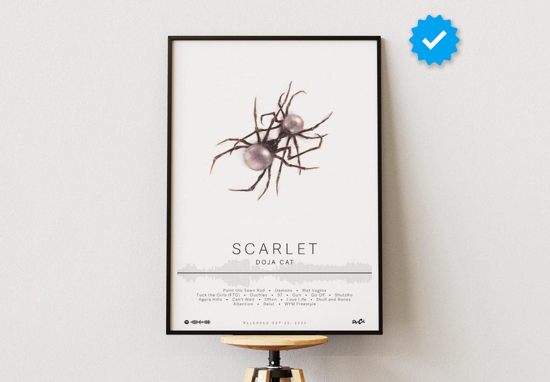 Doja Cat Poster | Scarlet Poster | Album Poster Prints | Wall Decor ...