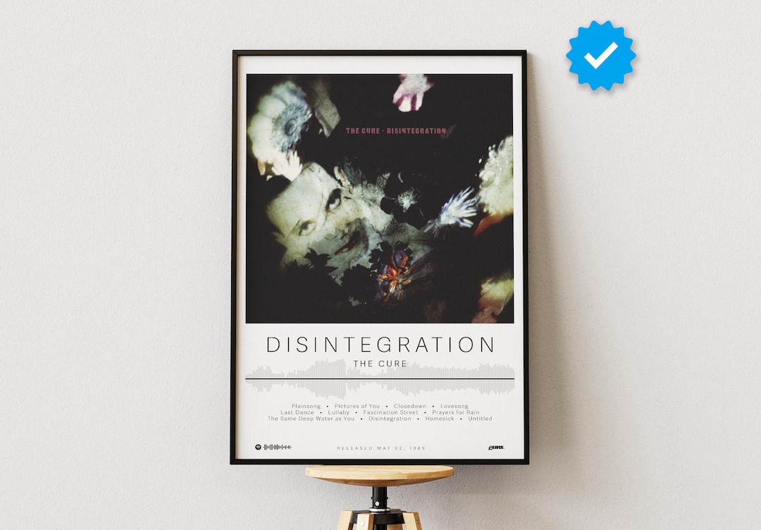 The Cure Poster | Disintegration Poster | Album Poster Prints | Wall ...