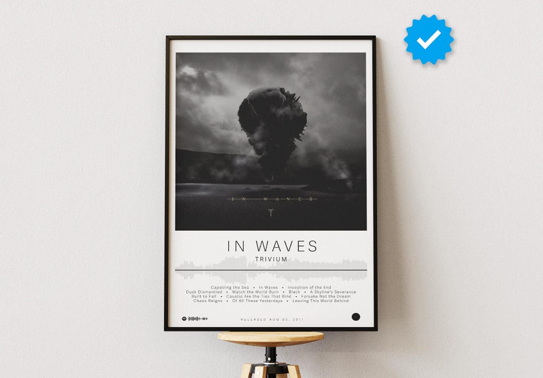 Trivium Poster | in Waves Poster | Album Poster Prints | Wall Decor ...