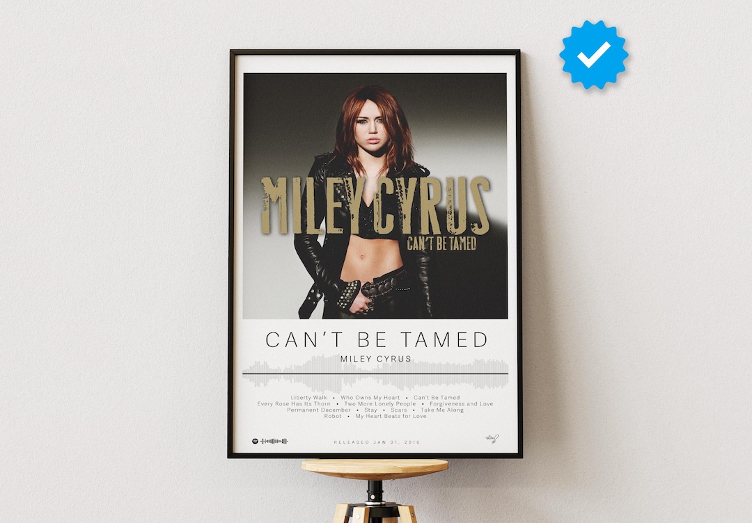 Miley Cyrus Poster | Can't Be Tamed Poster | Album Poster Prints | Wall ...