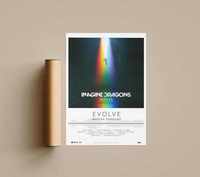 Imagine Dragons Poster | Evolve Poster | Album Poster Prints | Wall Decor Posters | Album Cover ...