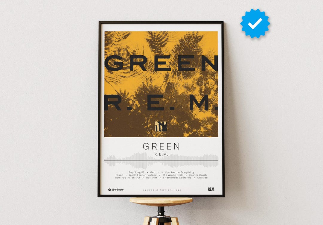 R.E.M. Poster | Green Poster | Album Poster Prints | Wall Decor Posters ...