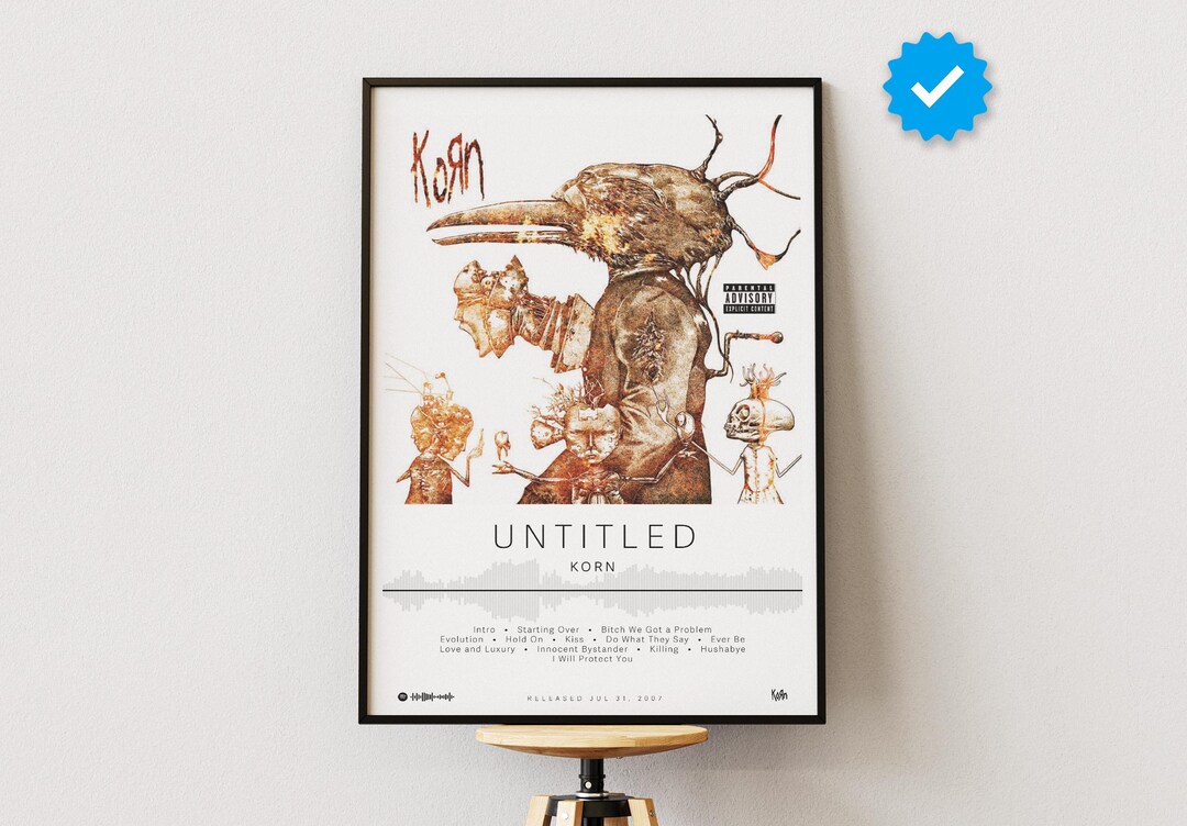 Korn Poster | Untitled Poster | Album Poster Prints | Wall Decor ...