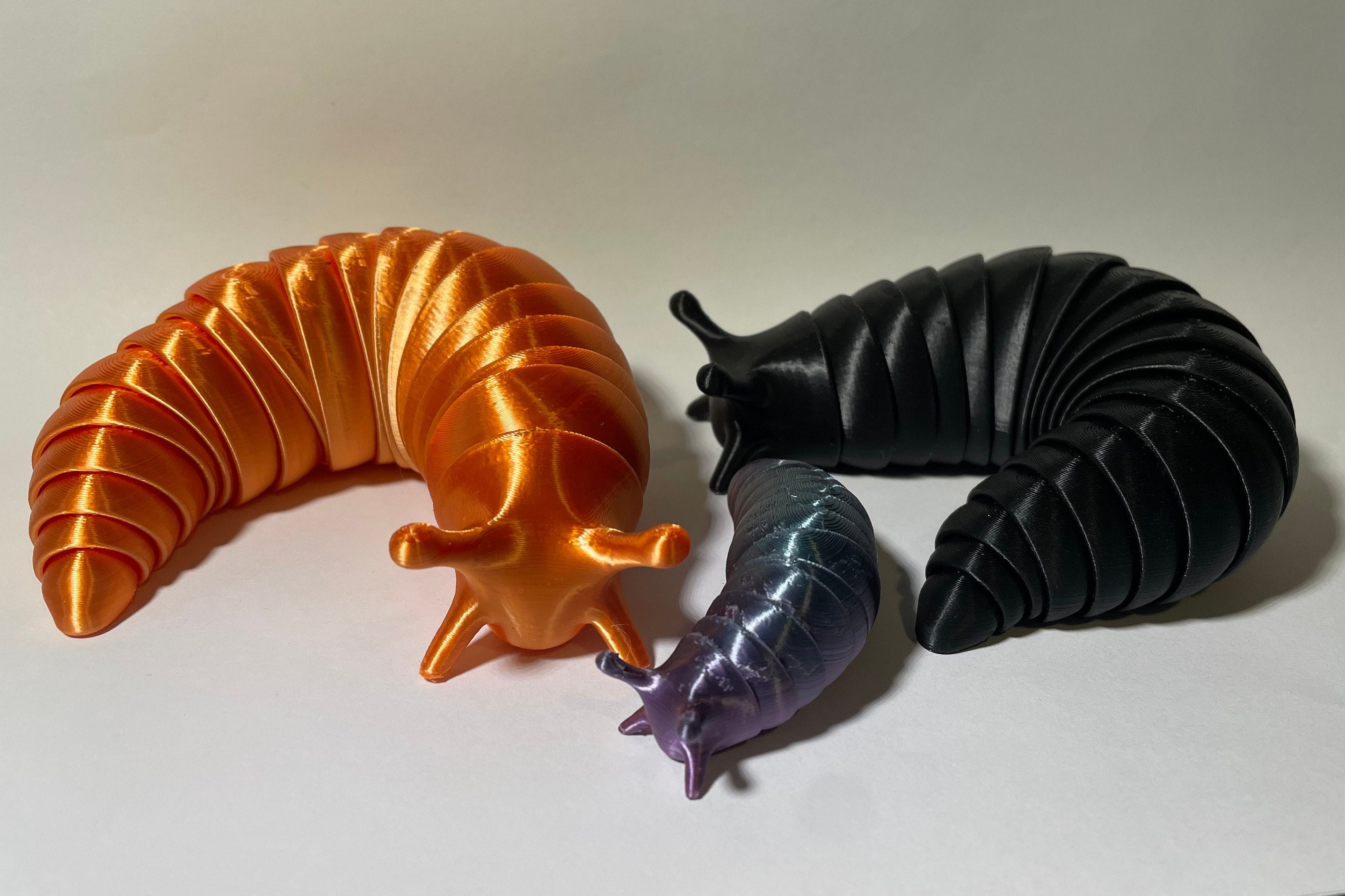 Friendly Slug Articulated Fidget Toy / Flexible Squirmy - Etsy