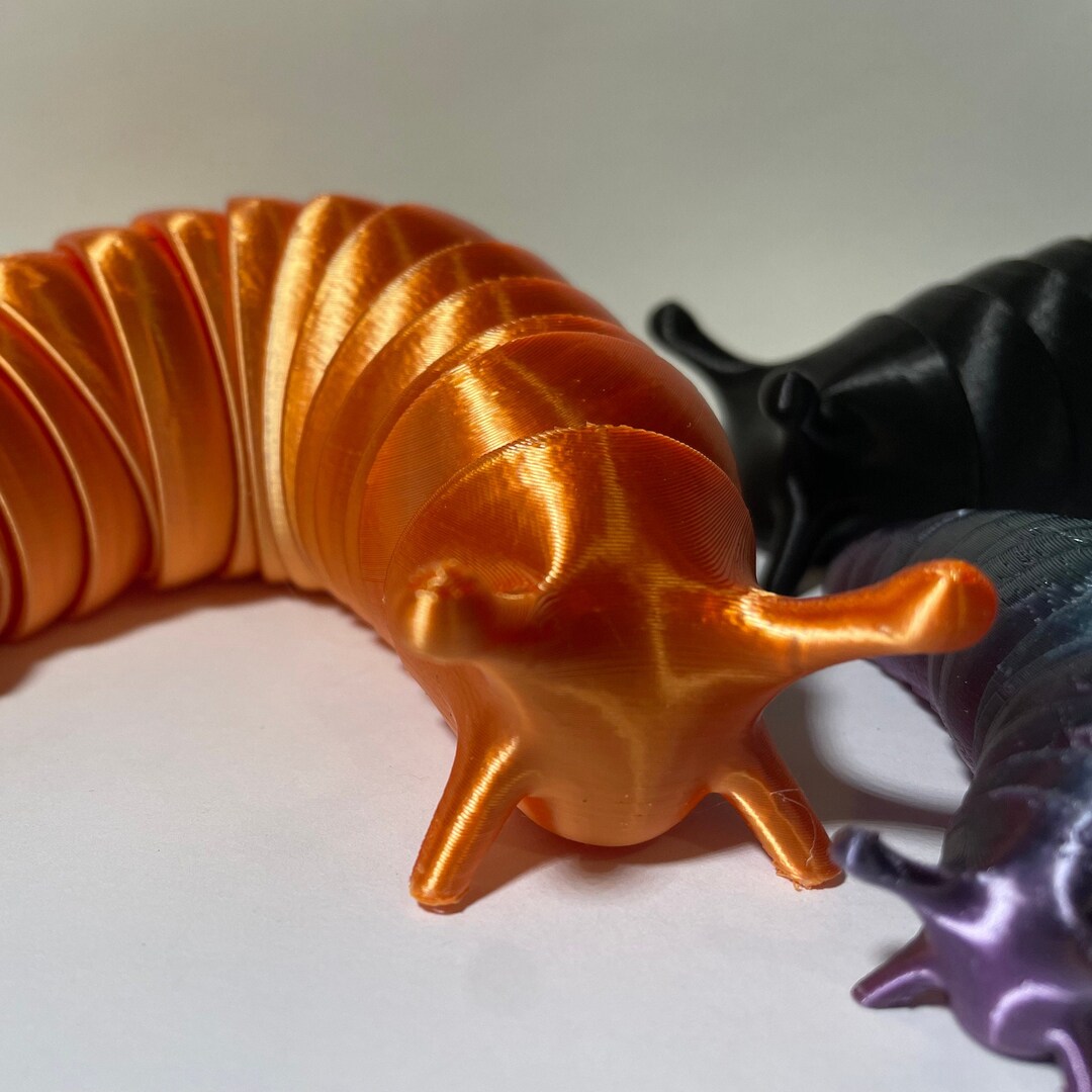 Friendly Slug Articulated Fidget Toy / Flexible Squirmy - Etsy