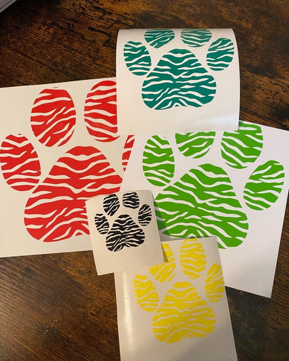 Paw Print Sticker Paw Print Decal Dog Print Vinyl Dog - Etsy