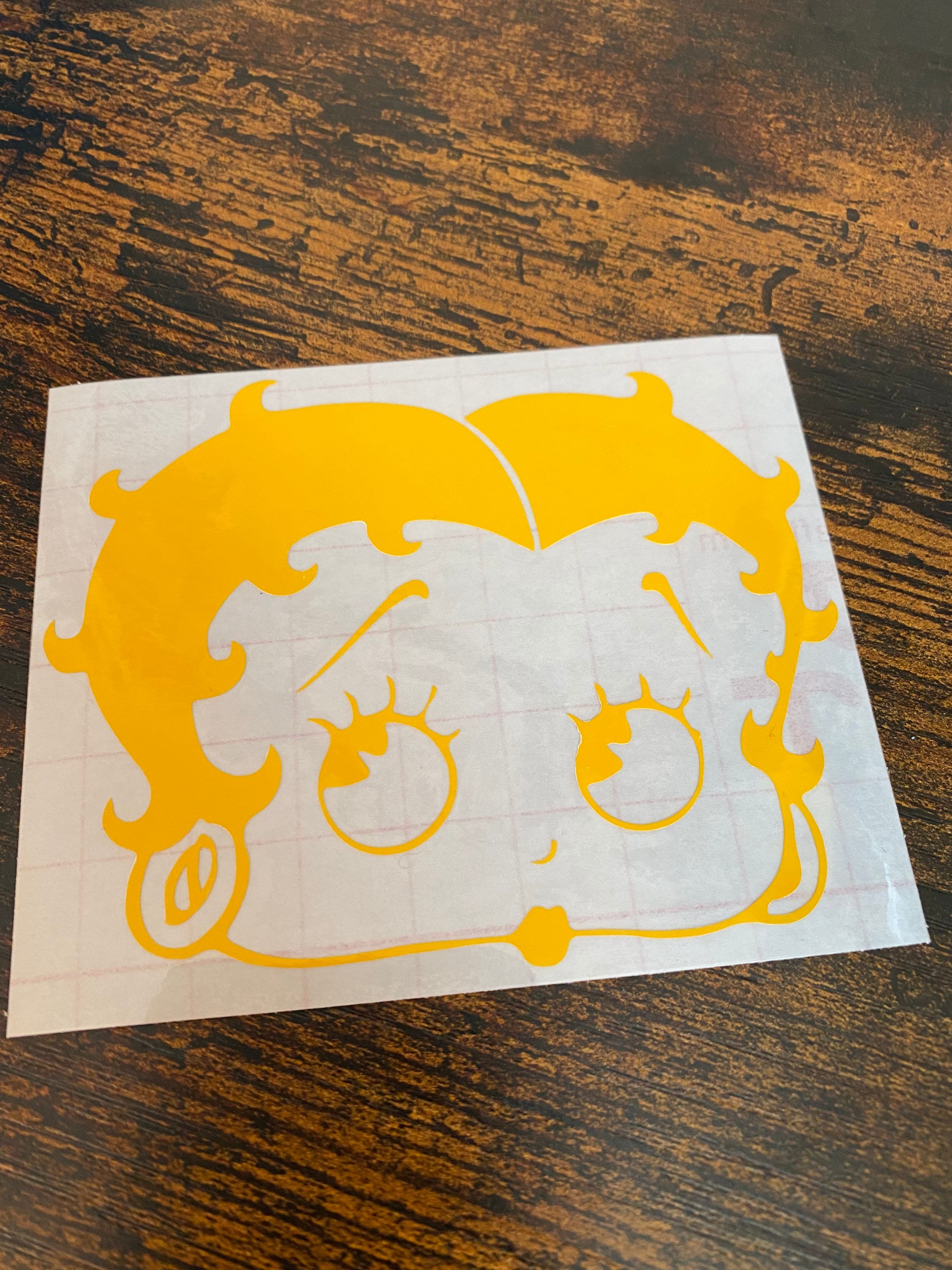 Betty Boop Sticker Betty Boop Vinyl Betty Boop Decal Cartoon Sticker - Etsy
