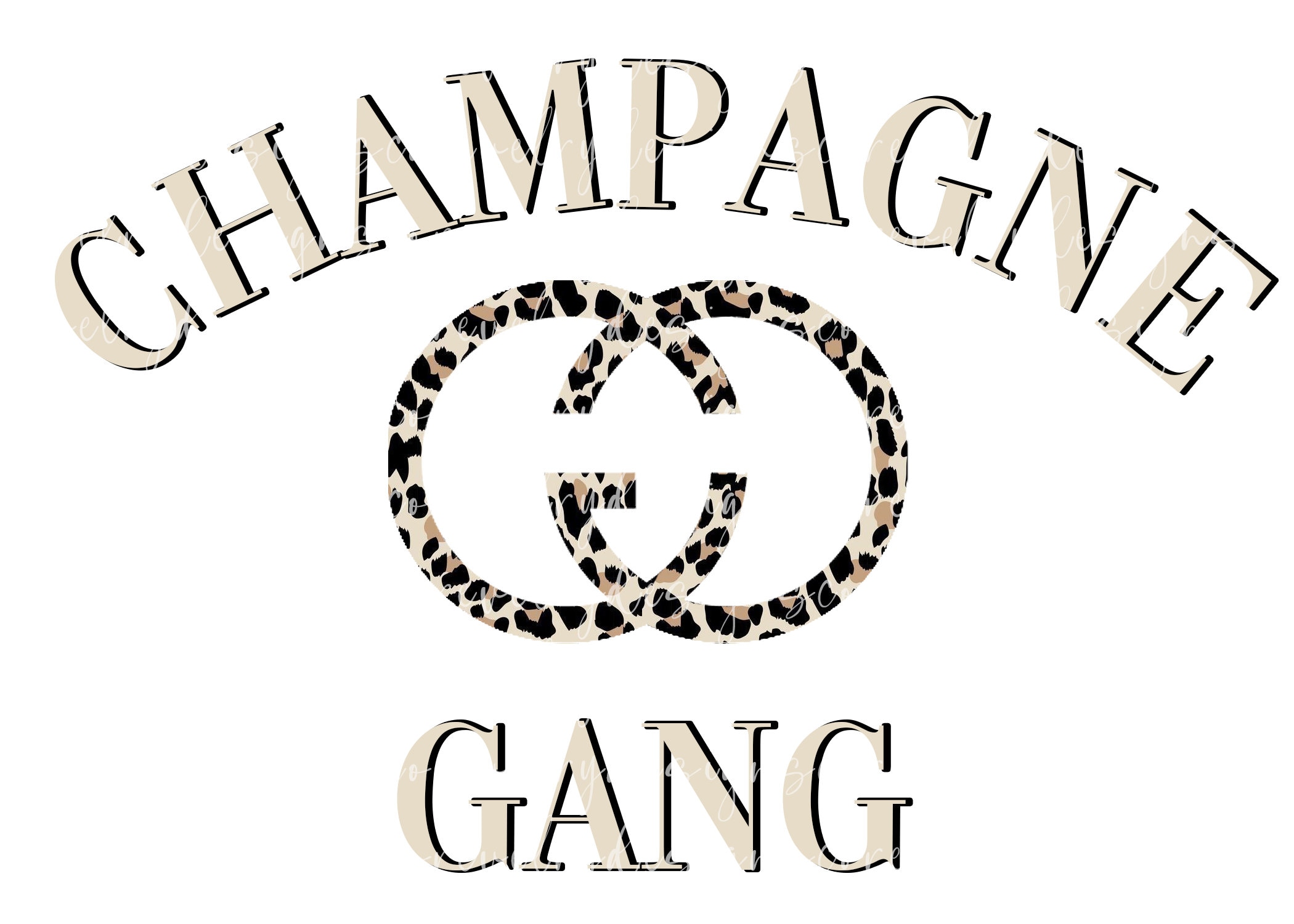 Champagne Gang PNG - Etsy