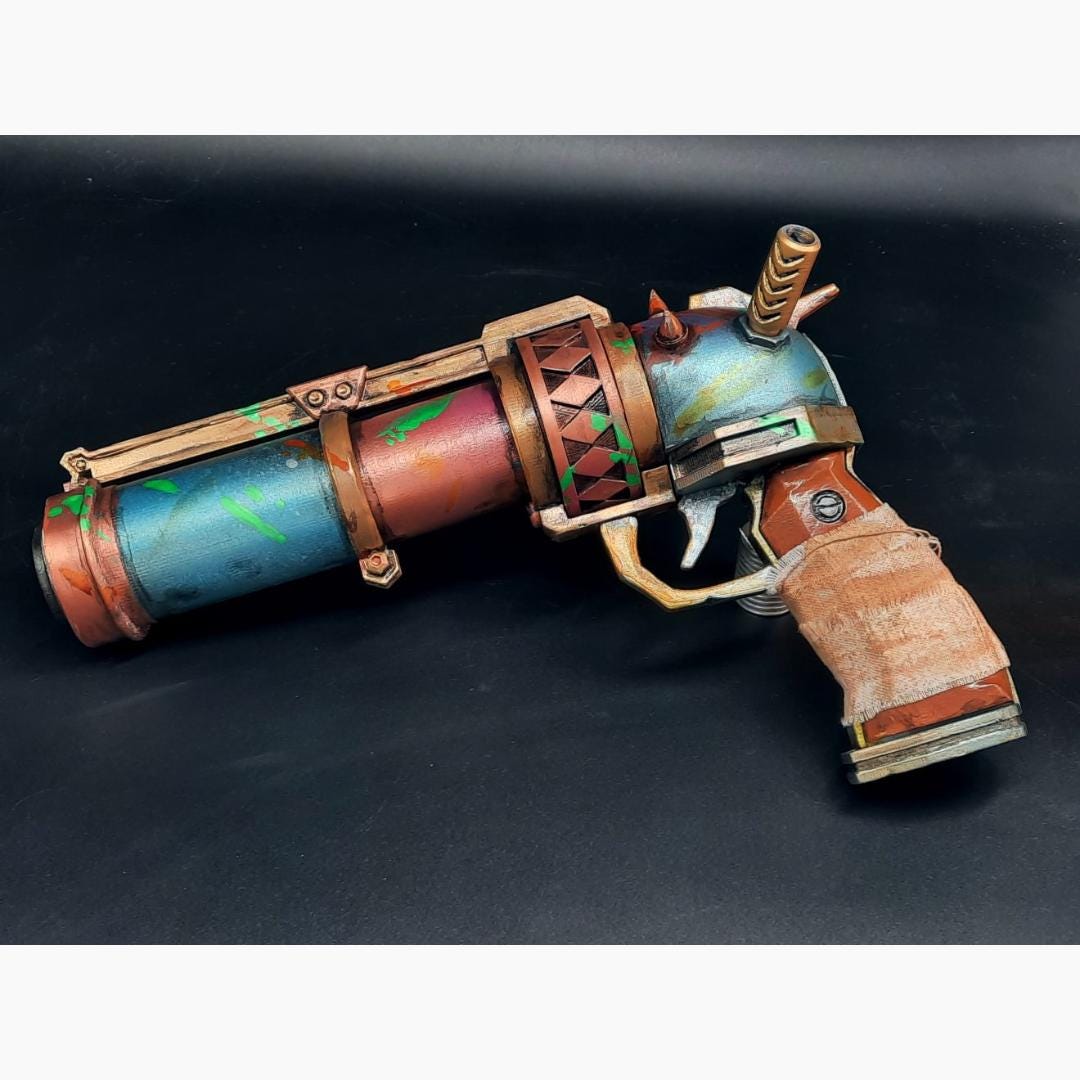 Jinx Mechanical Cosplay Pistol DIY Raw Prop Kit With Moving Parts ...
