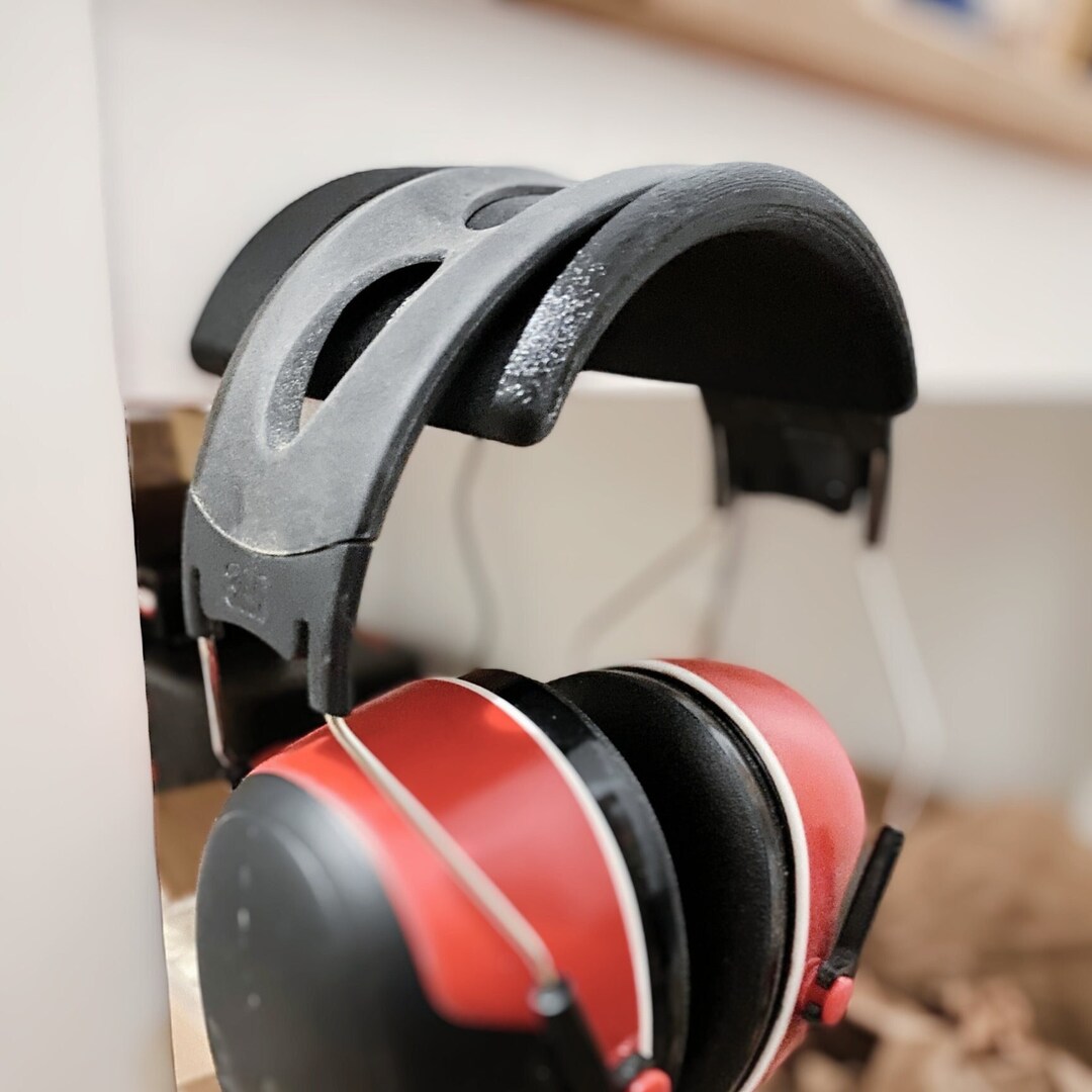 Floating Headphone Hanger Wall Mount for 50mm Hearing Protection & 25mm ...
