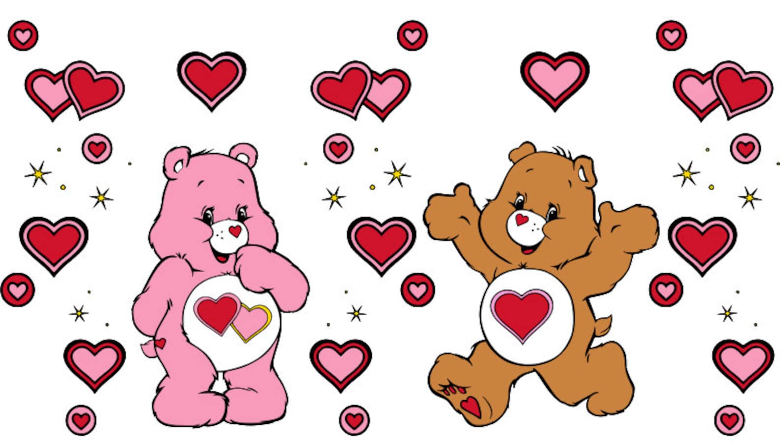 Care Bears - Love a Lot and Tenderheart Bear - Etsy