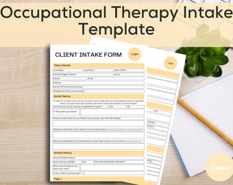 Speech Therapy Intake Form (editable) - Etsy