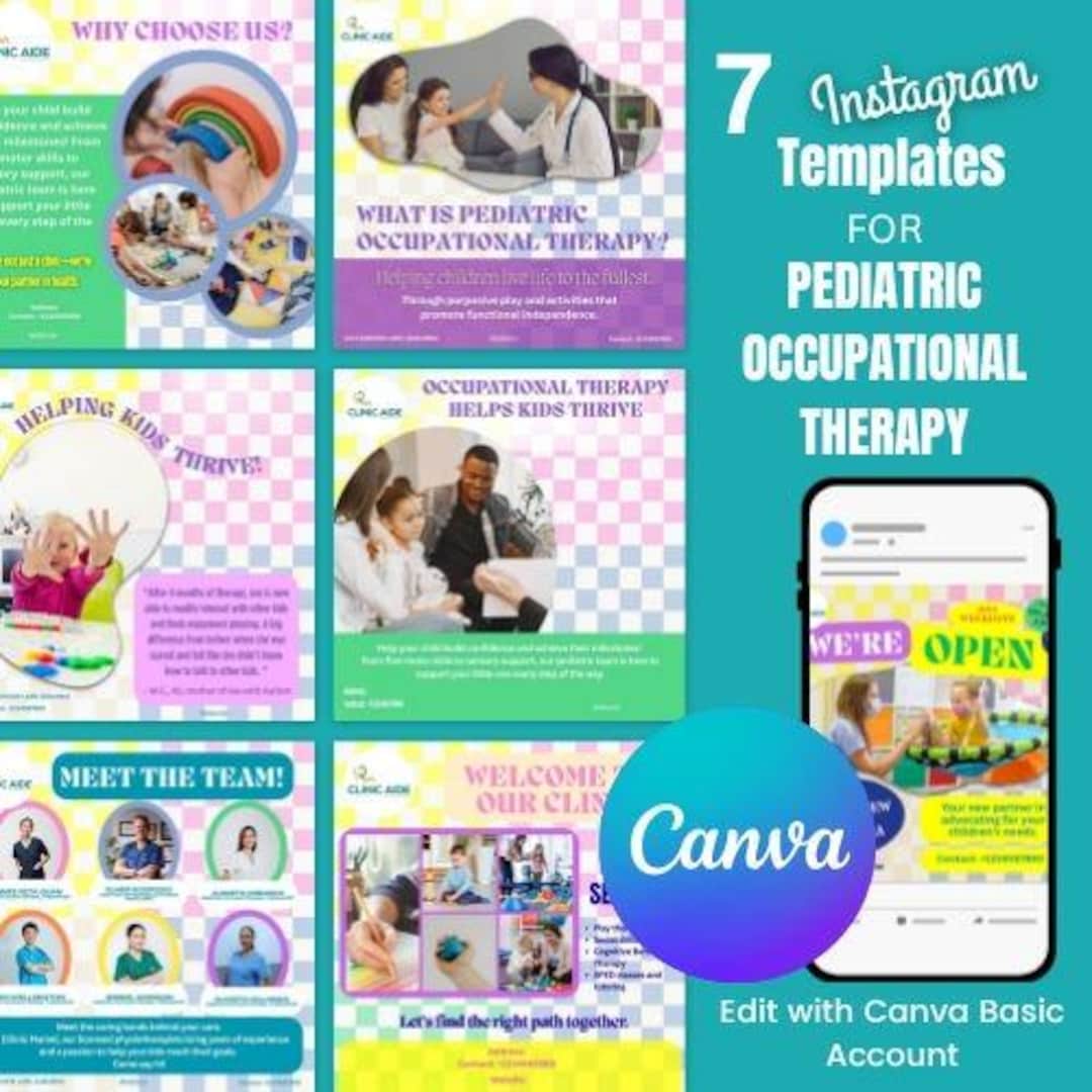 7 Editable Occupational Therapy Posts - Etsy