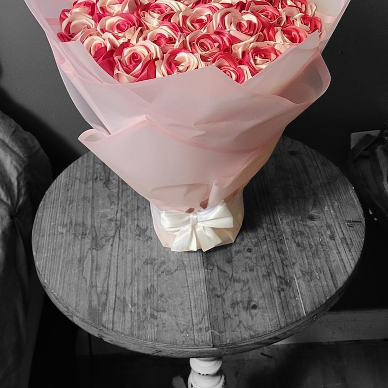 Ribbon Rose Bouquet - Etsy