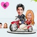 Motorcycle Custom Cartoon Trinket Long Distance Boyfriend - Etsy