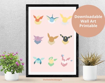 Eevee Wall Art - Etsy
