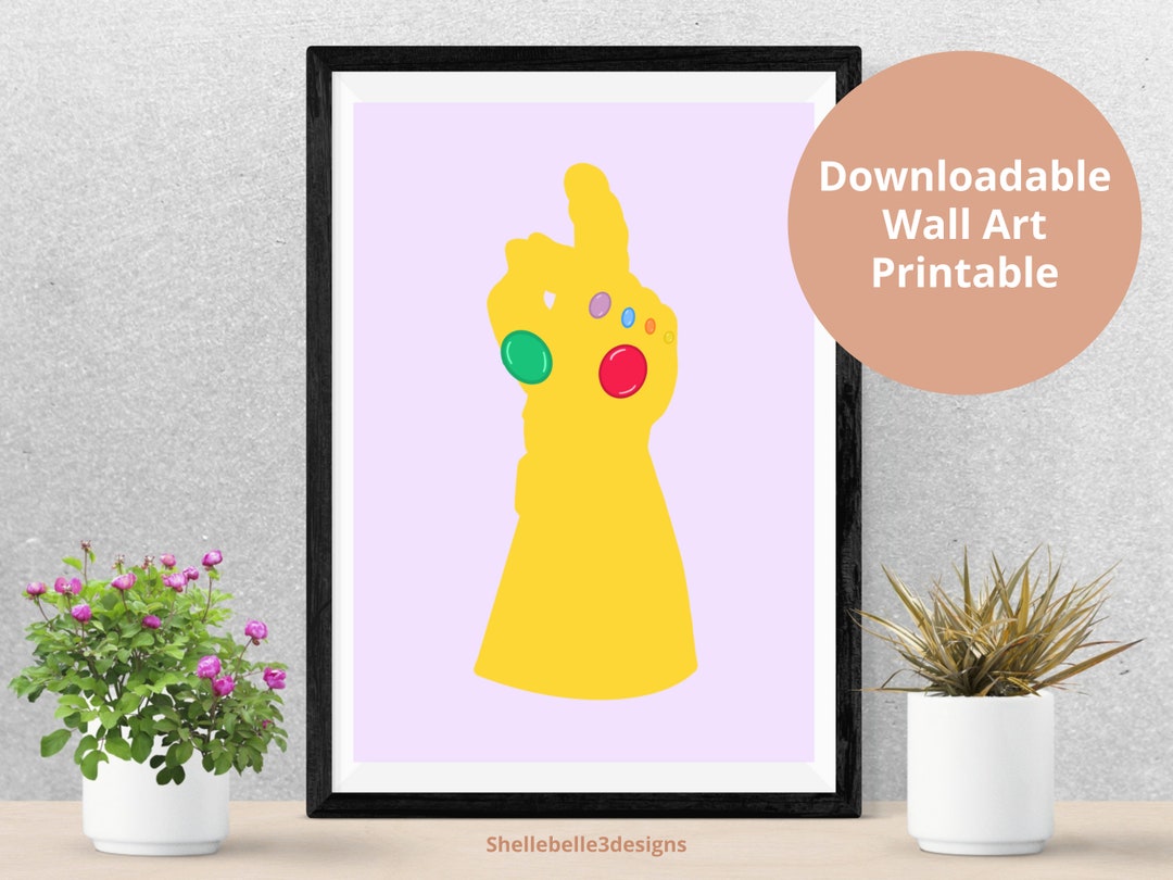 Infinity Gauntlet Downloadable Digital Wall Art | Superheroes Printable ...