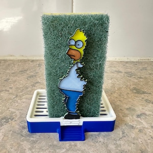 Homer Simpson Washing up Sponge Holder. - Etsy