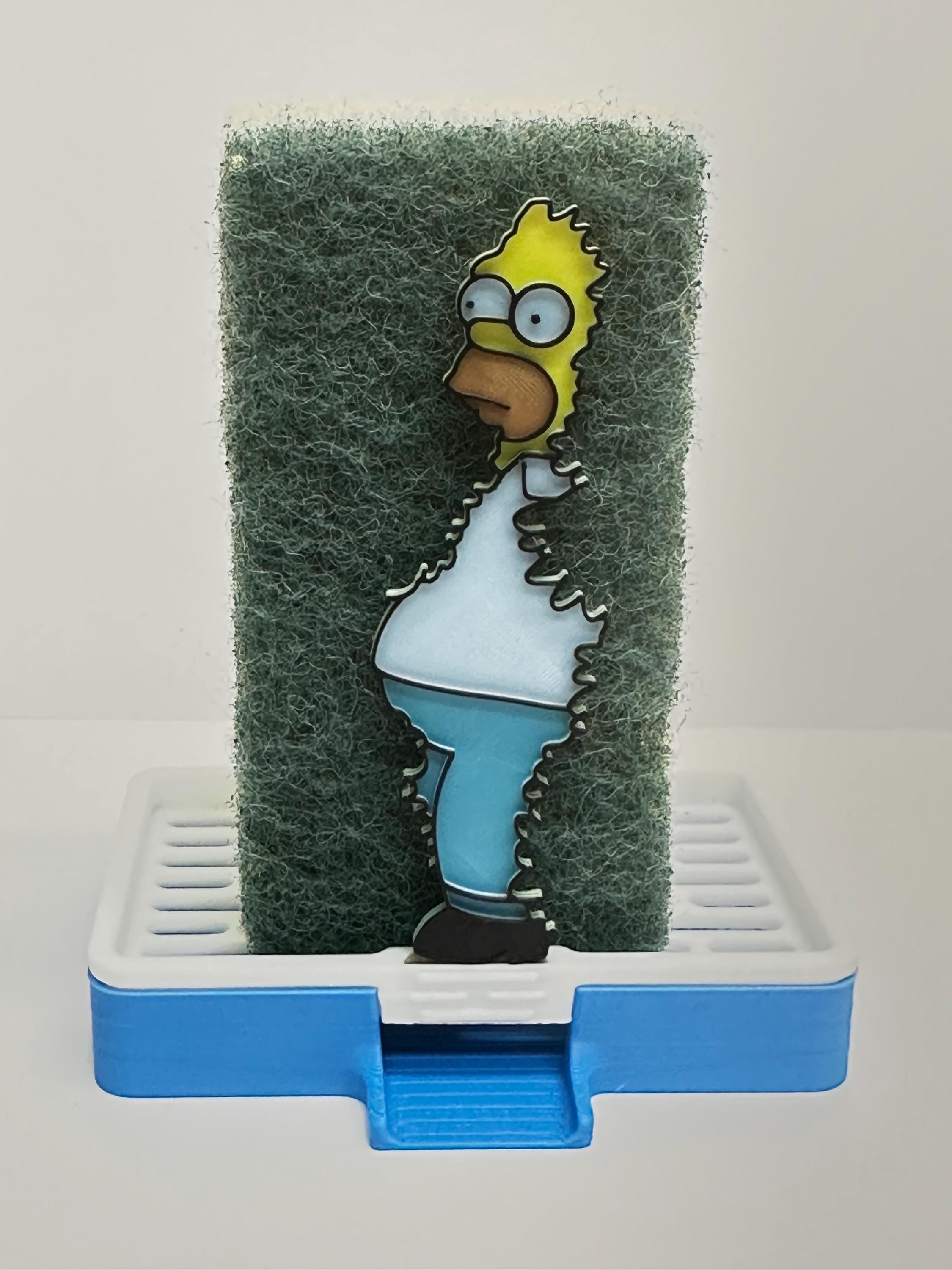 Homer Simpson Washing up Sponge Holder. - Etsy