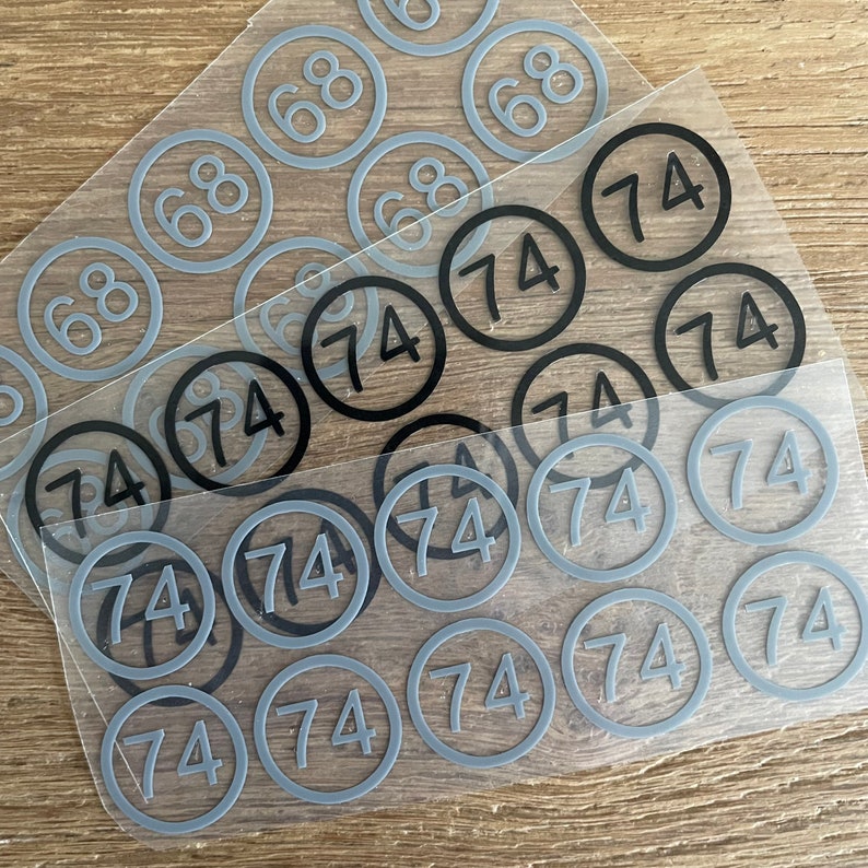 10 Size Labels for Ironing Into Clothing send Measurements via Message ...