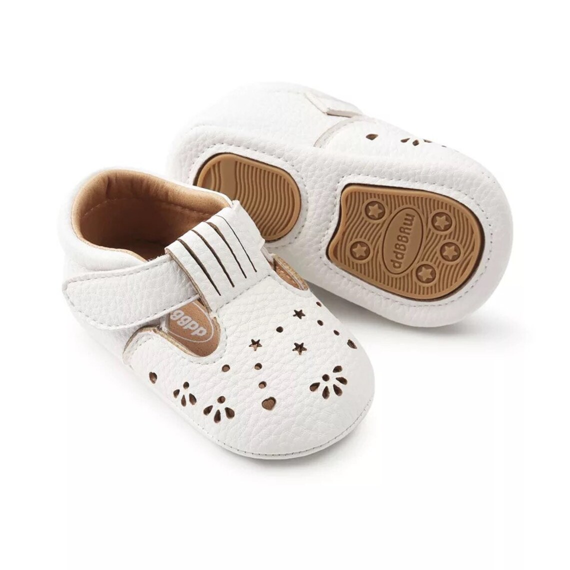 Baby Shoes White Pink Pre-walker Shoes Moccasins First Walker Shoes ...