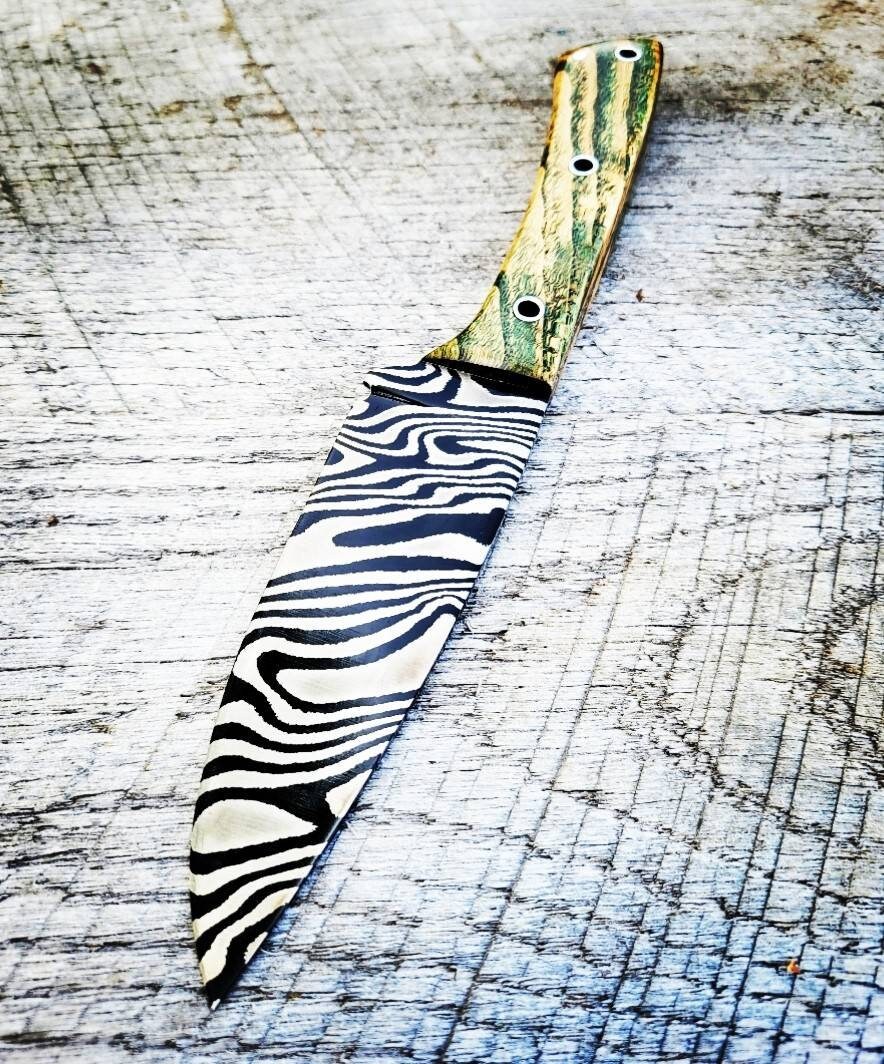 Low Layer Twist Damascus Hunting Knife - Etsy