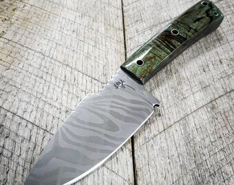 Low Layer Twist Damascus Hunting Knife - Etsy